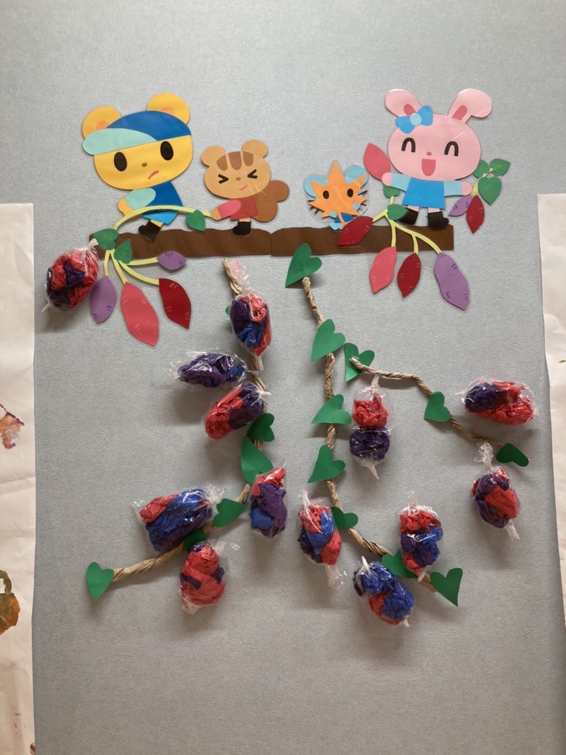 10月の壁面、玄関飾り: 七福っ子